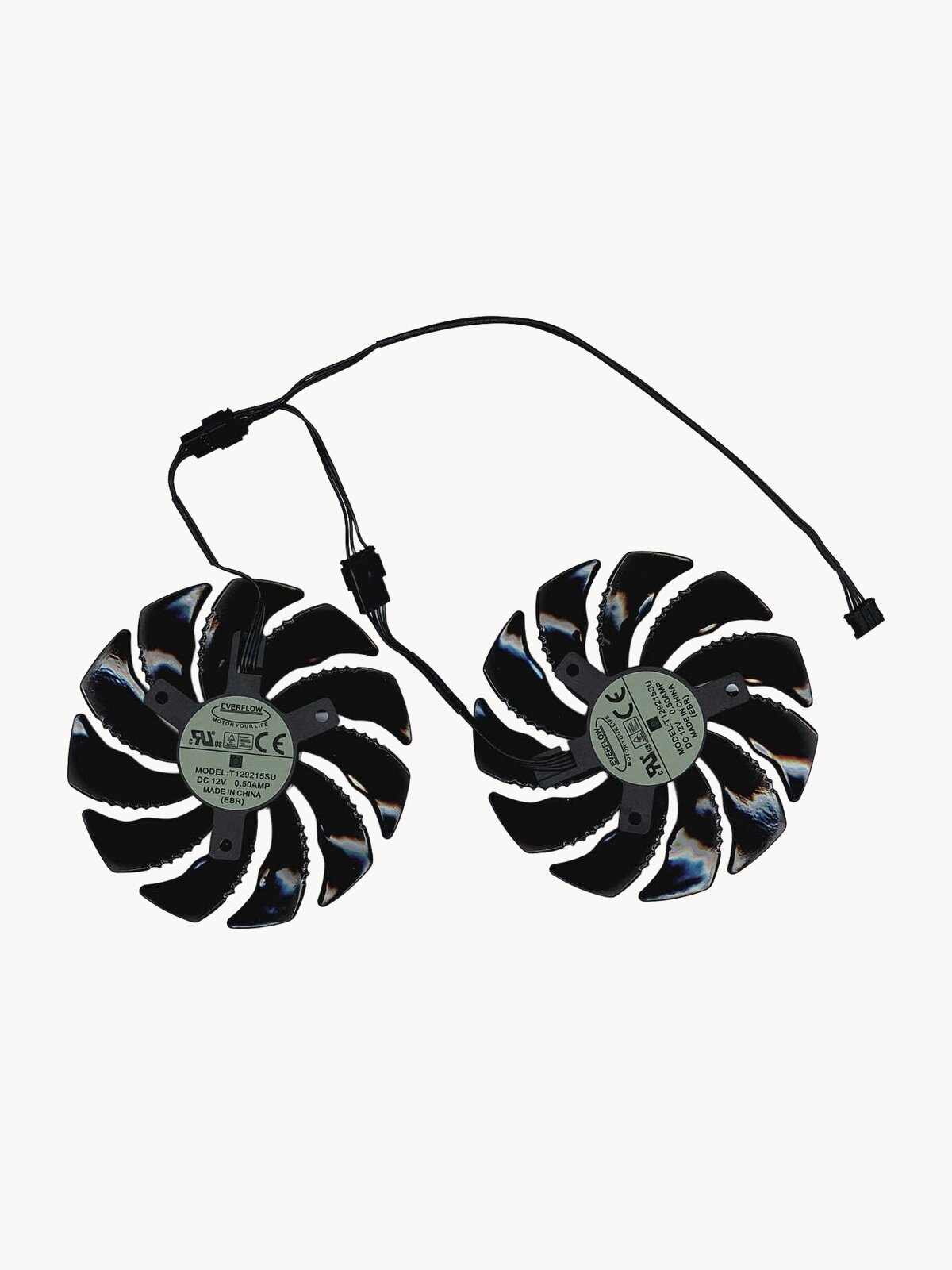 Вентилятор (кулер) для видеокарты Gigabyte RX 470, 570, 580, GTX 1060 88мм 4-pin двойной