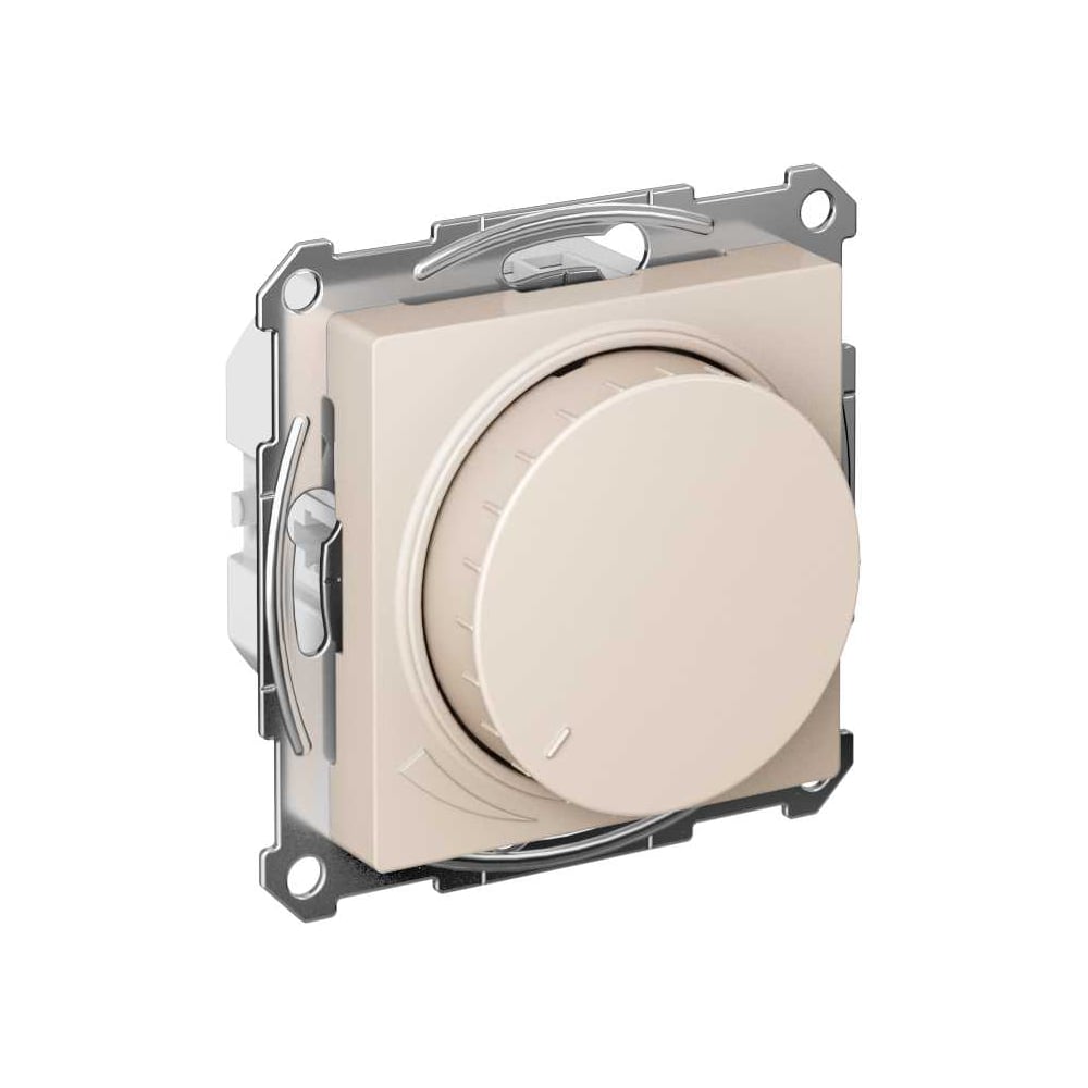 Светорегулятор Systeme Electric ATLASDESIGN (диммер) повор-нажим, LED, RC, 400Вт, механизм, бежевый ATN000223