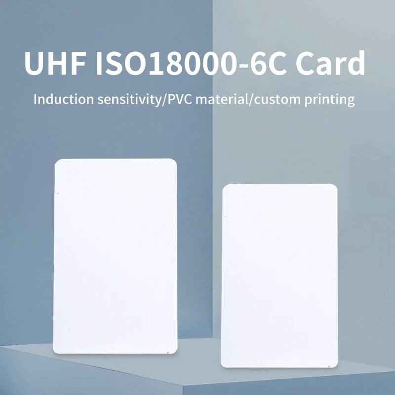 RFID карты UHF ISO1800-6C, белые, 10 шт