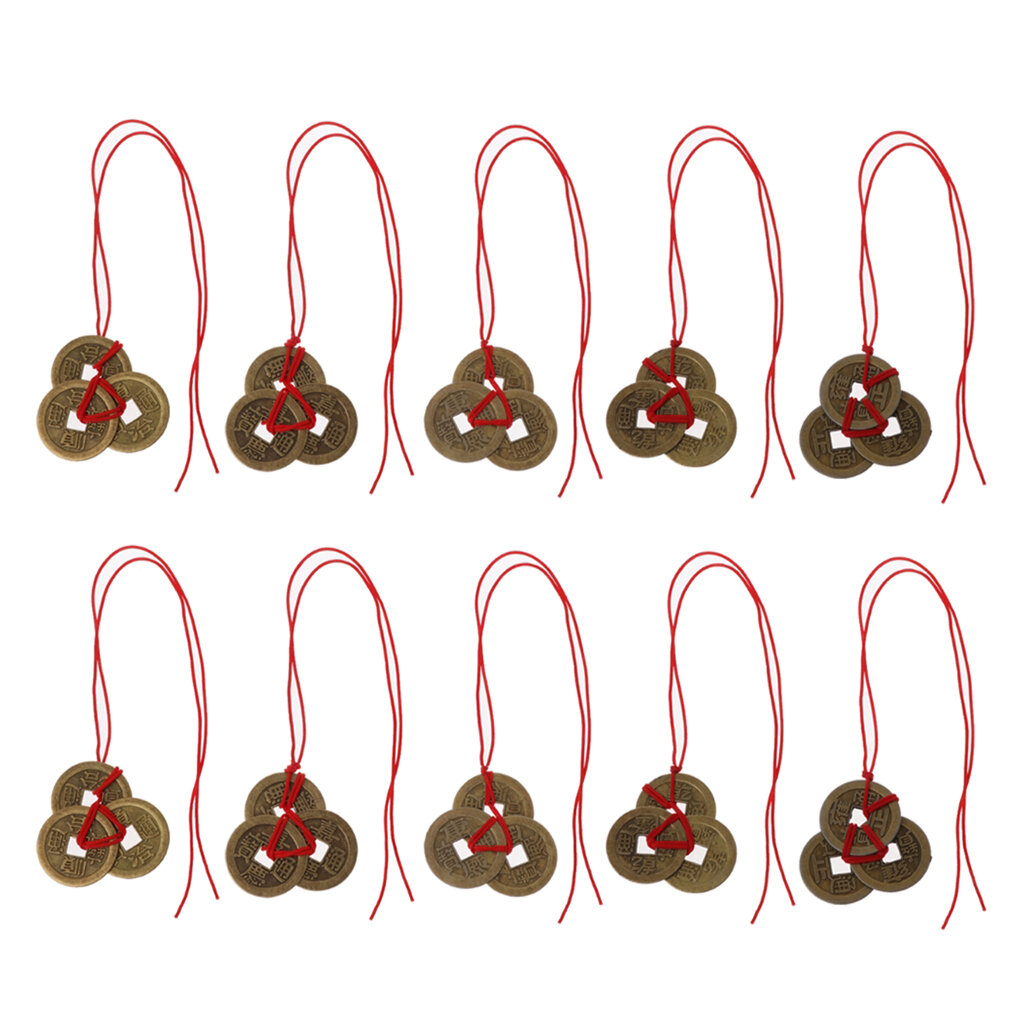 Китайский Стиль Ручной Узел Талисманы На Удачу Древняя Монета На Удачу Медные Монеты