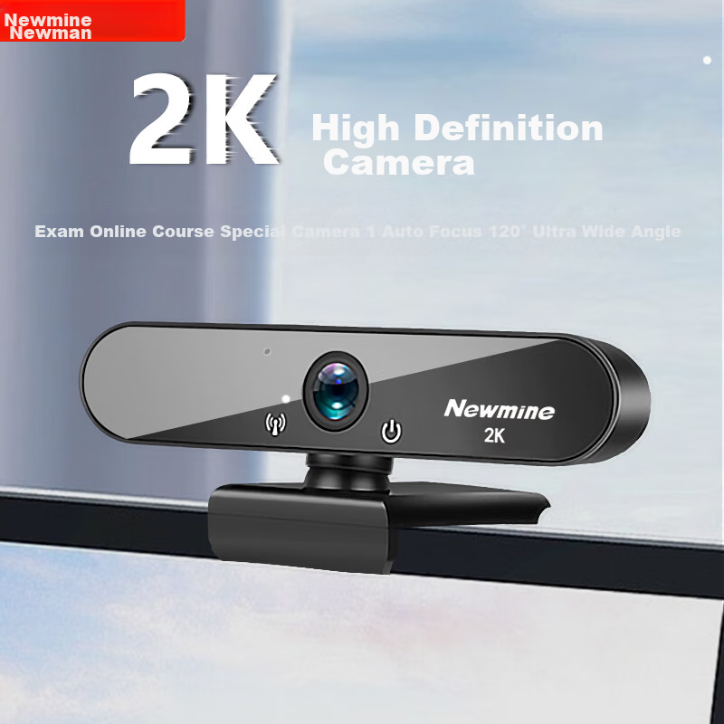 Newmine 2K HD Live Streaming Webcam with Microphone for Desktop And Laptop, External USB Camera for Home Video Conferencing, Online Shopping, And Office Use NM09