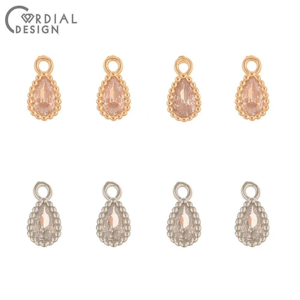 Медные подвески для украшений Cordial Design 100 шт. 8X14MM Random Mix