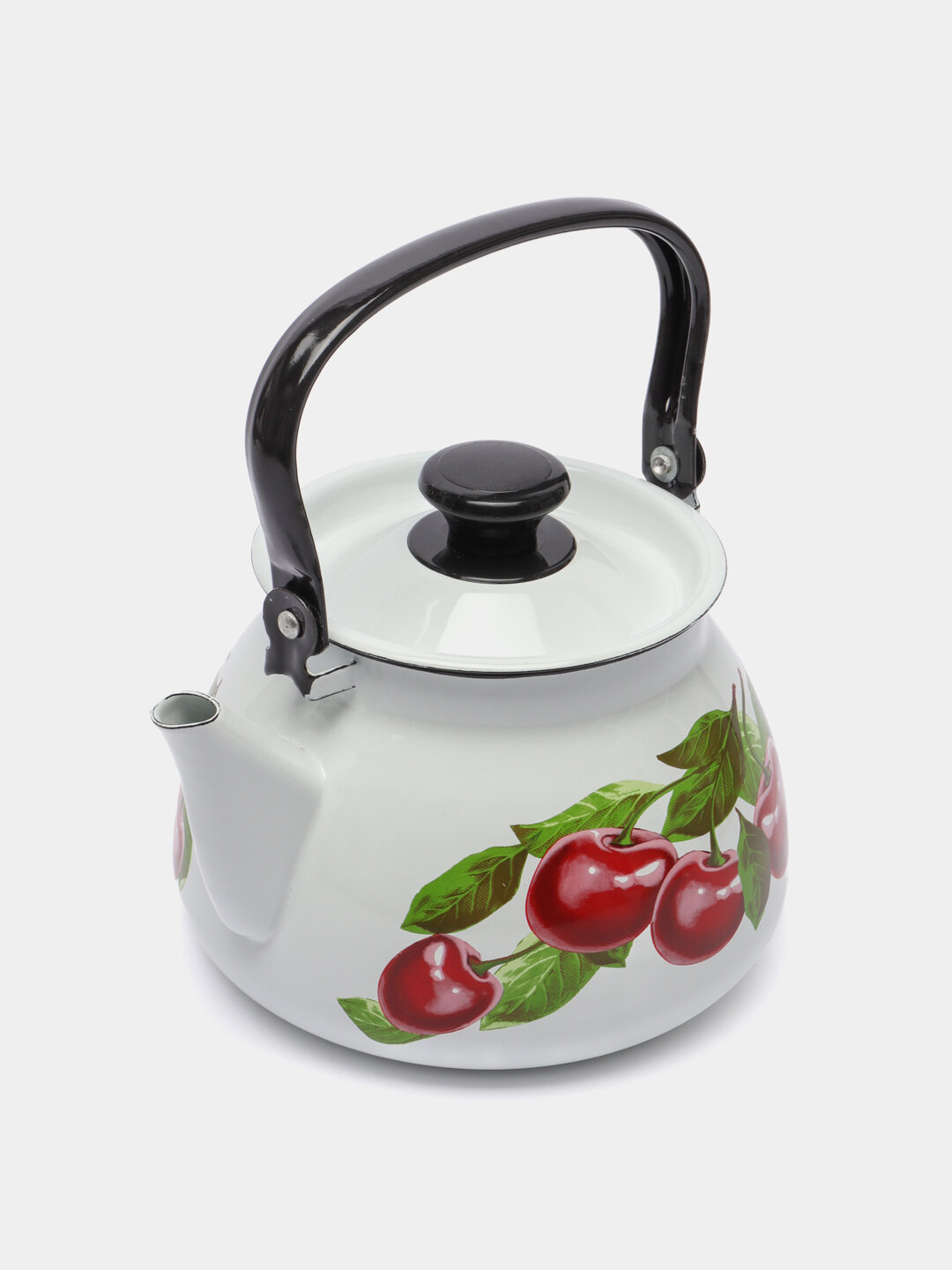 Чайник эмалированный "Вишневый сад" 3л, Керчь