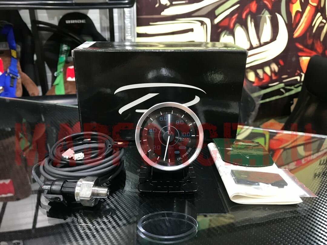 Датчик давления масла DEFI А1, ABS пластик, подсветка, 7 цветов, 60 мм