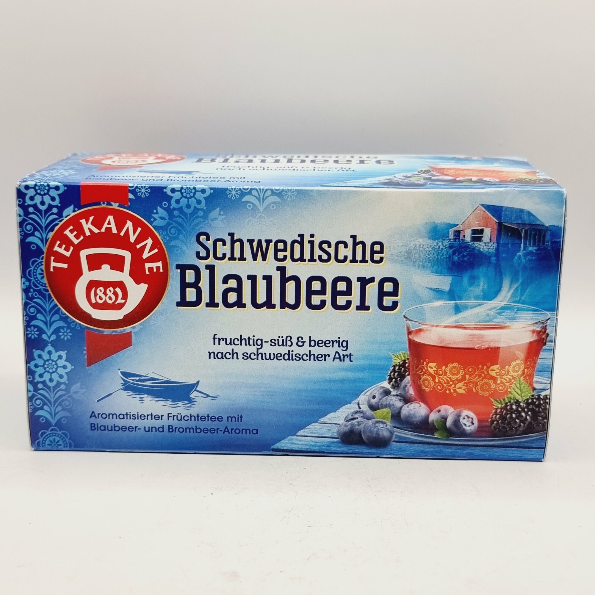 TEEKANNE Чай фруктовый Schwedische Blaubeere с черникой и еживикой, 20 пакетиков, 45 г (из Финляндии)