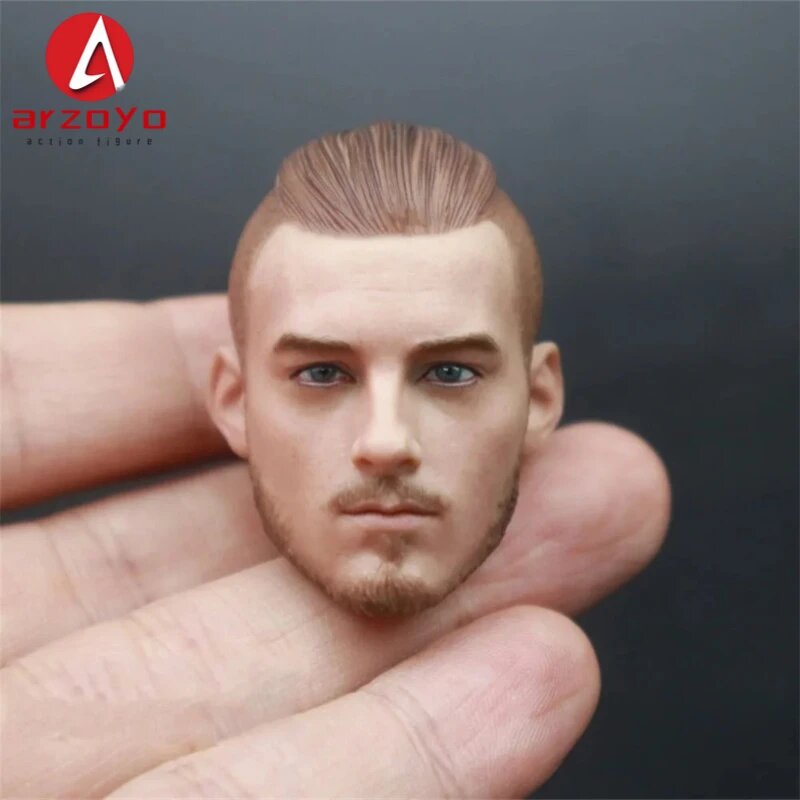 В наличии 1/6 человек мужская голова скульптура модель DAMTOYS DAM EBS001 модель солдата-воина для 12-дюймовой куклы, коллекционная