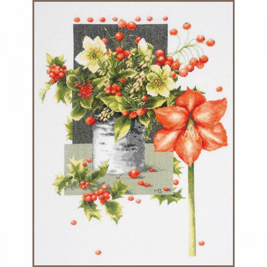 Набор для вышивания Amaryllis 39 х 51 см LANARTE PN-0198291