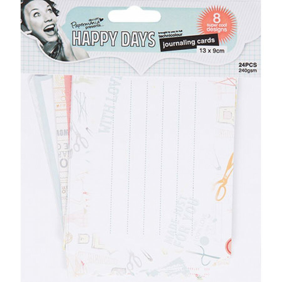 Набор высеченных элементов Happy Days (240gsm) 13,0 х 9,0 см DOCRAFTS PMA150615
