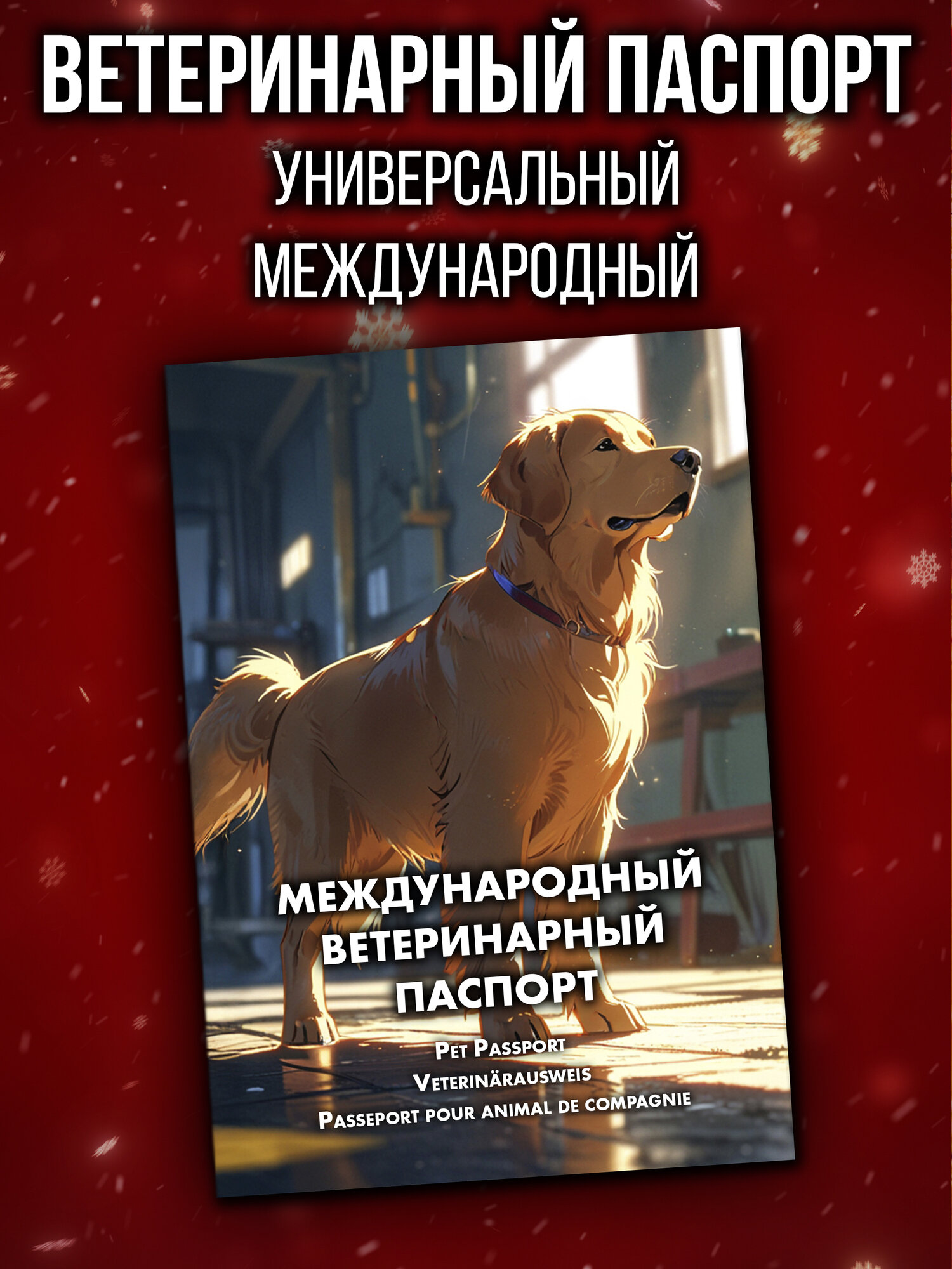 Ветеринарный паспорт для кошек, собак и любых других домашних животных, международный