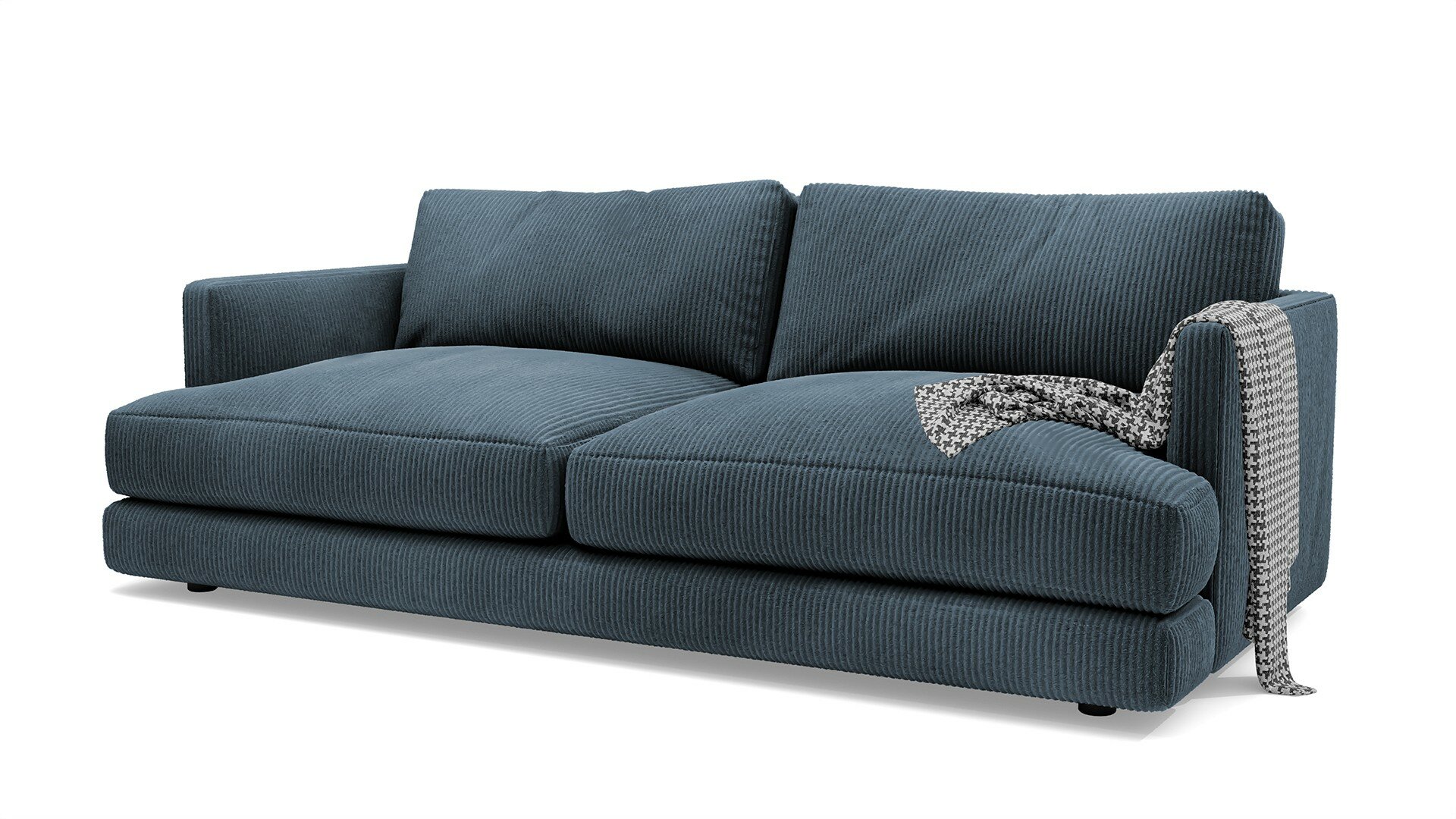 Диван еврокнижка Ибица, 5 подушек, Cilium Indigo