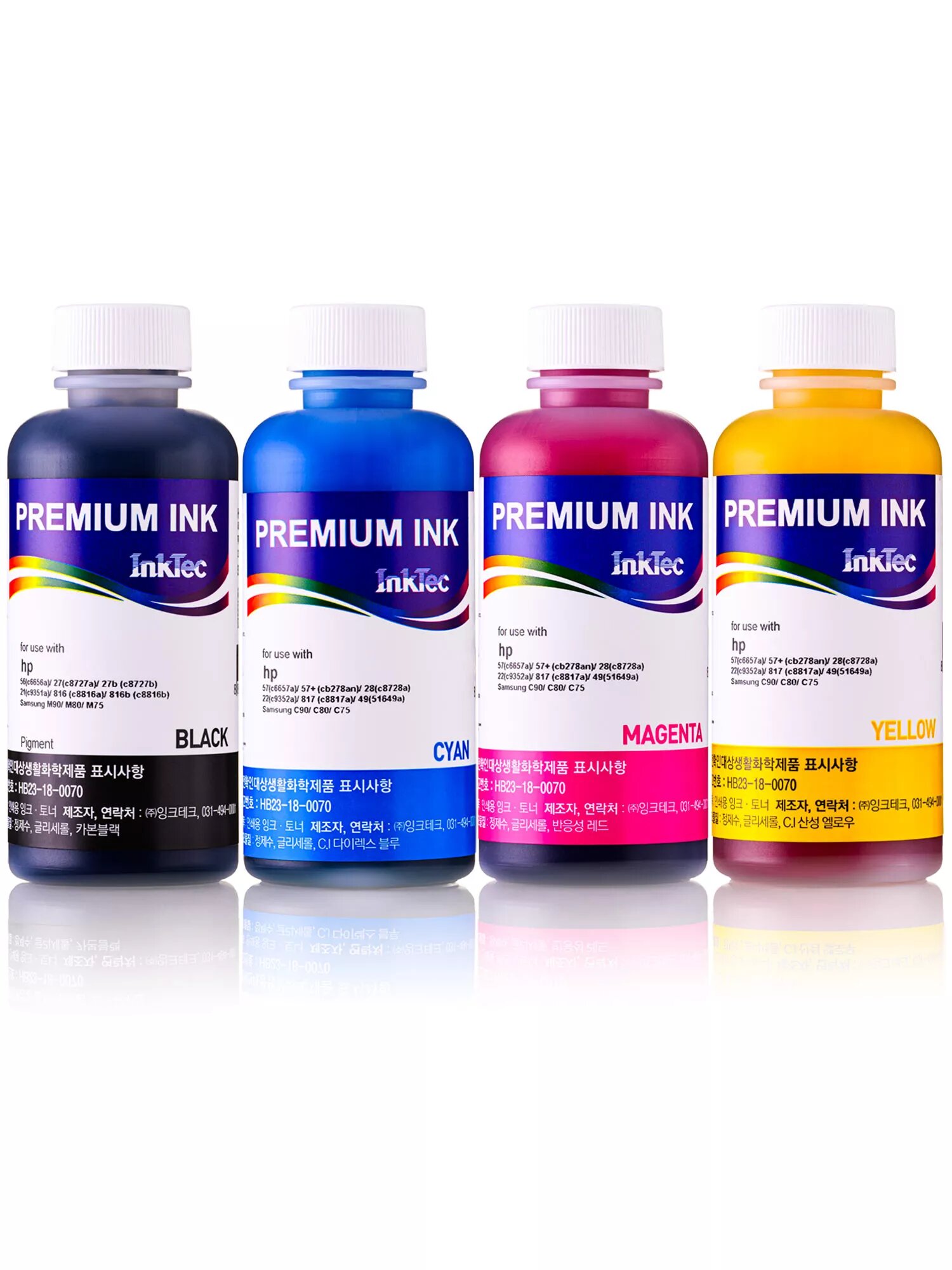 Чернила для заправки картриджей HP 21, 22 XL, 27, 28, 49, 56, 57, для печати принтеров и МФУ HP, 400 мл, комплект