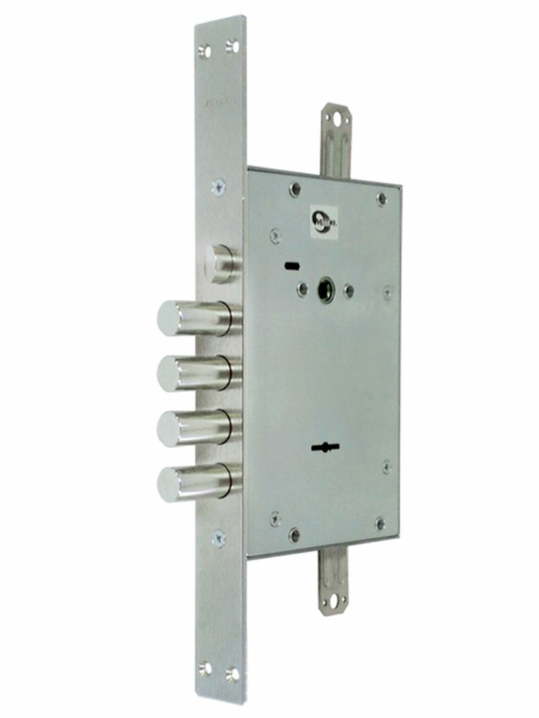 Замок Mettem (Меттэм) врезной сувальдный с защёлкой ЗВ9 343.1.1 с тягами, 5 кл.