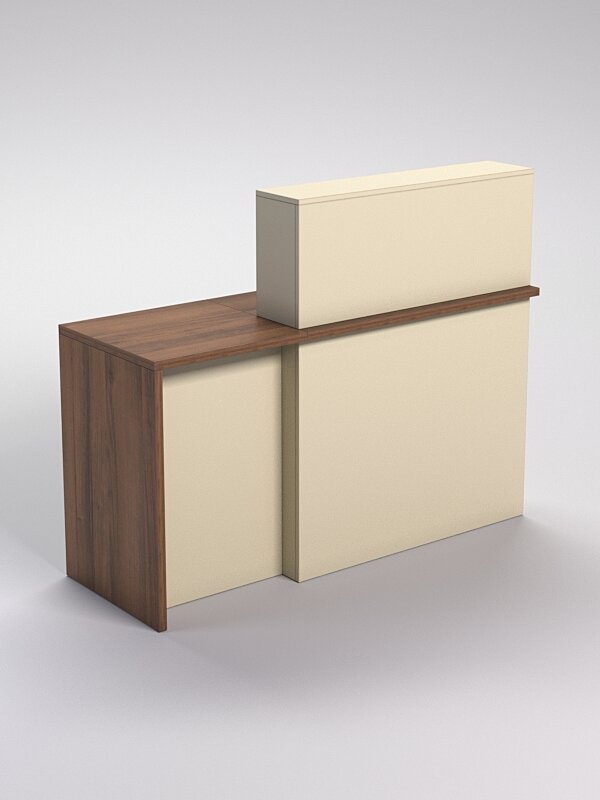 Ресепшн "Лирика" №1-Л, Орех + Крем Вайс. Производитель товара - компания Westcom.