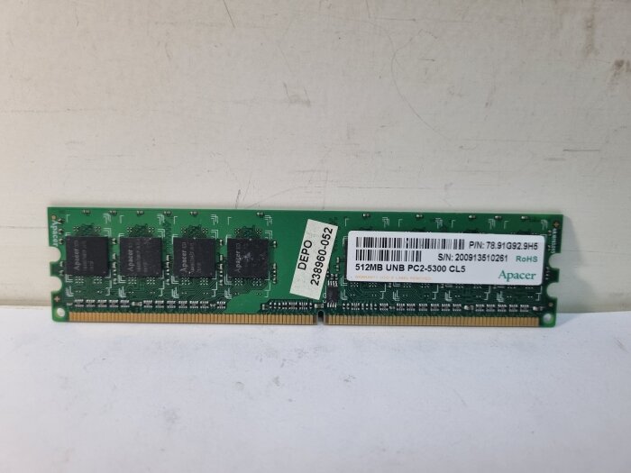 Оперативная память DDR2 512Mb PC2-5300 Apacer 78.91G92.9H5