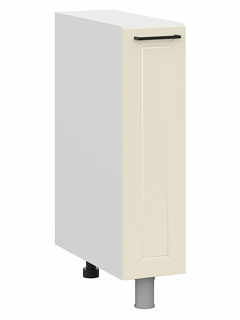 Кухонный модуль напольный, бутылочница Сектор с ящиками, 20х50.6х82.4 см, Белый / Магнолия