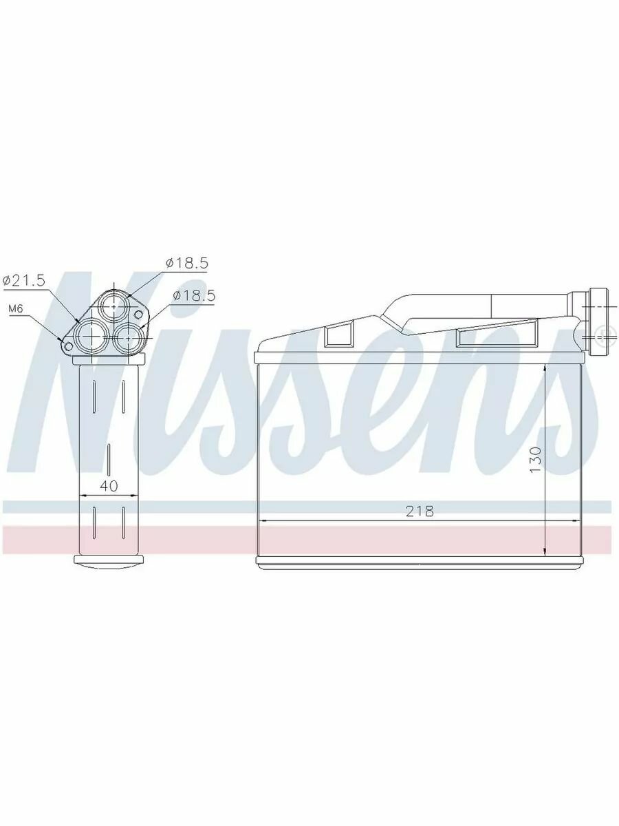 Радиатор печки BMW E39, E53 70530