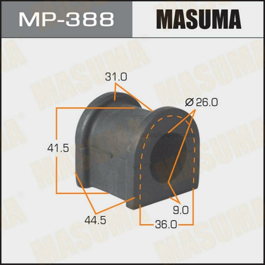 MASUMA MP388 Втулка стабилизатора MASUMA /front/ Mark2, Chaser, Cresta ##X110 . SED [уп.2]
