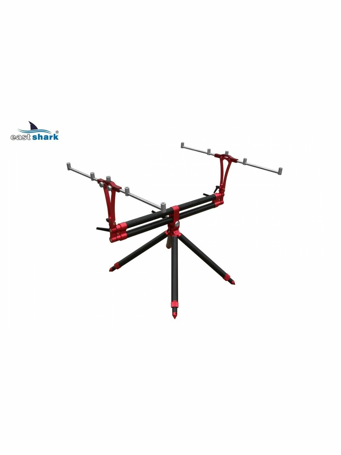 Род-под подставка на 5 удилища EastShark Rod-pod RP-TRD 3000 RED