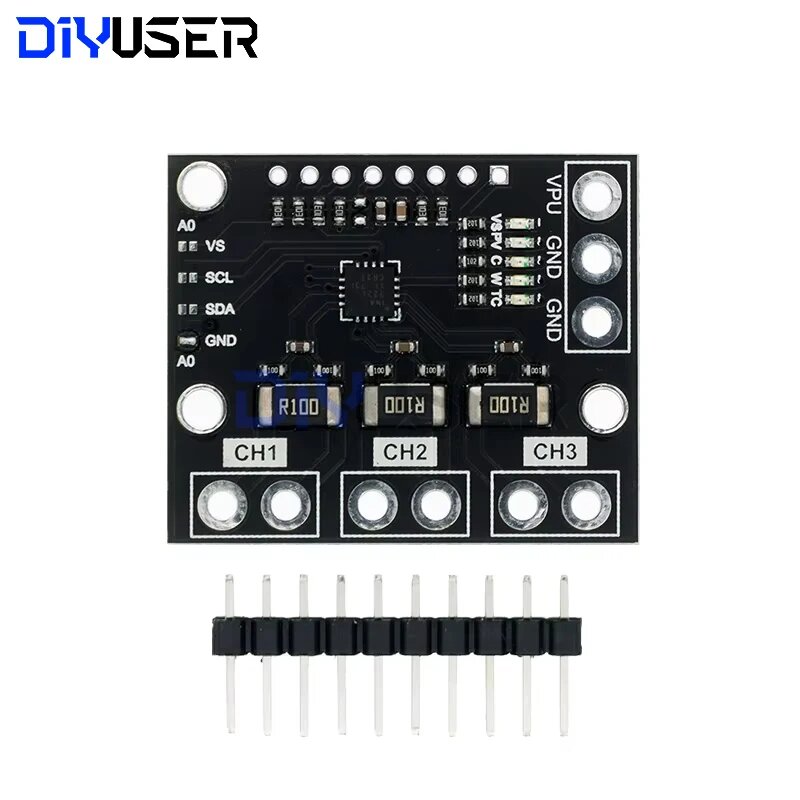 Регулятор напряжения DIYUSER INA3221 черный