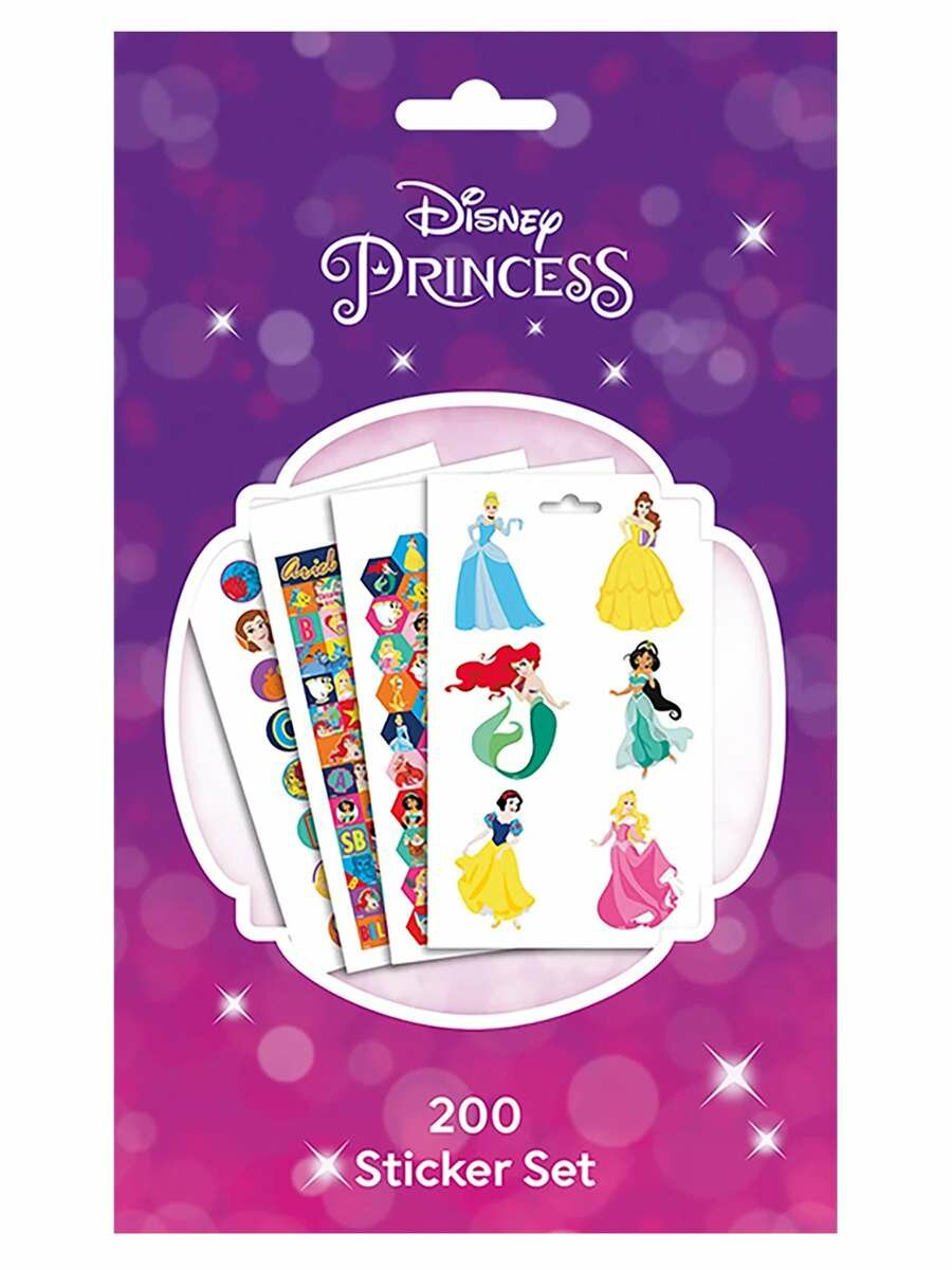 Набор наклеек Pyramid International "Disney Princess", 200 штук, бумага, глянцевый, белый