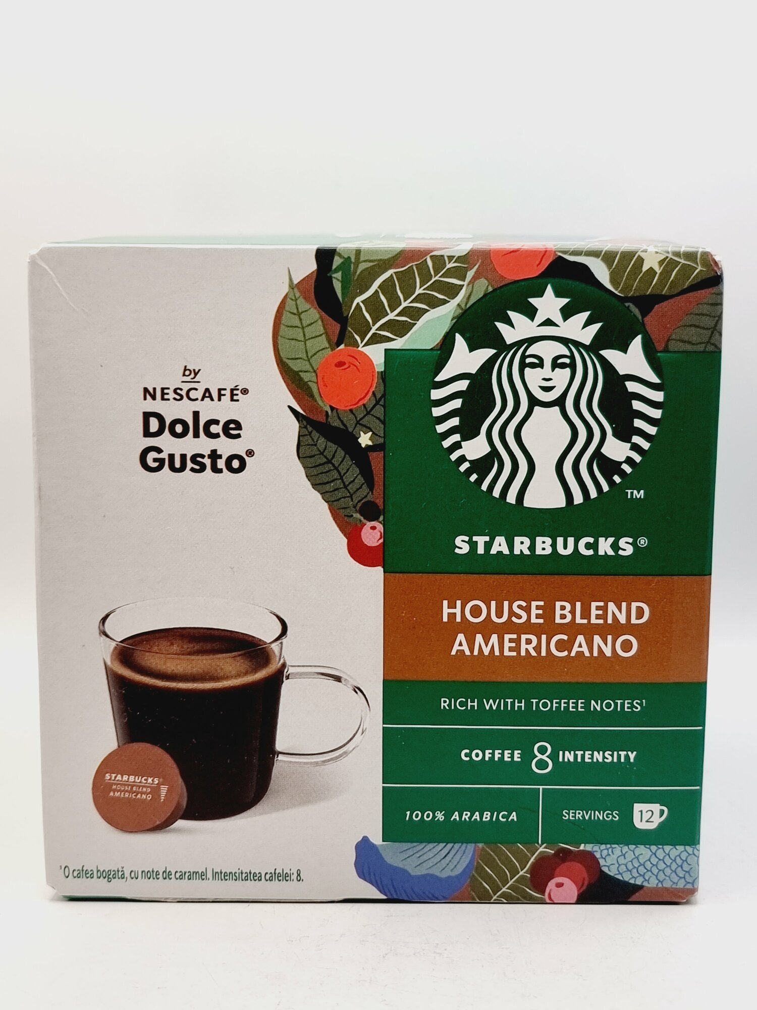 Кофе капсульный Starbucks House Blend Americano, молотый, средней обжарки, для системы Nescafe Dolce Gusto, 12 шт