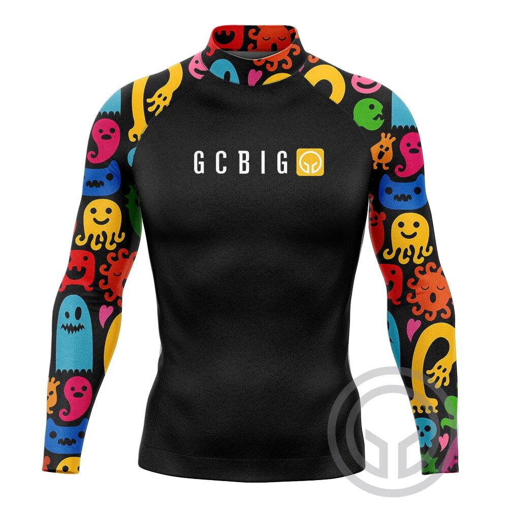 Одежда для серфинга мужская с длинным рукавом, облегающая футболка для плавания с УФ-защитой, комплект спортивной одежды, защитная одежда для сыпи, костюм для серфинга и дайвинга, лето S, 4