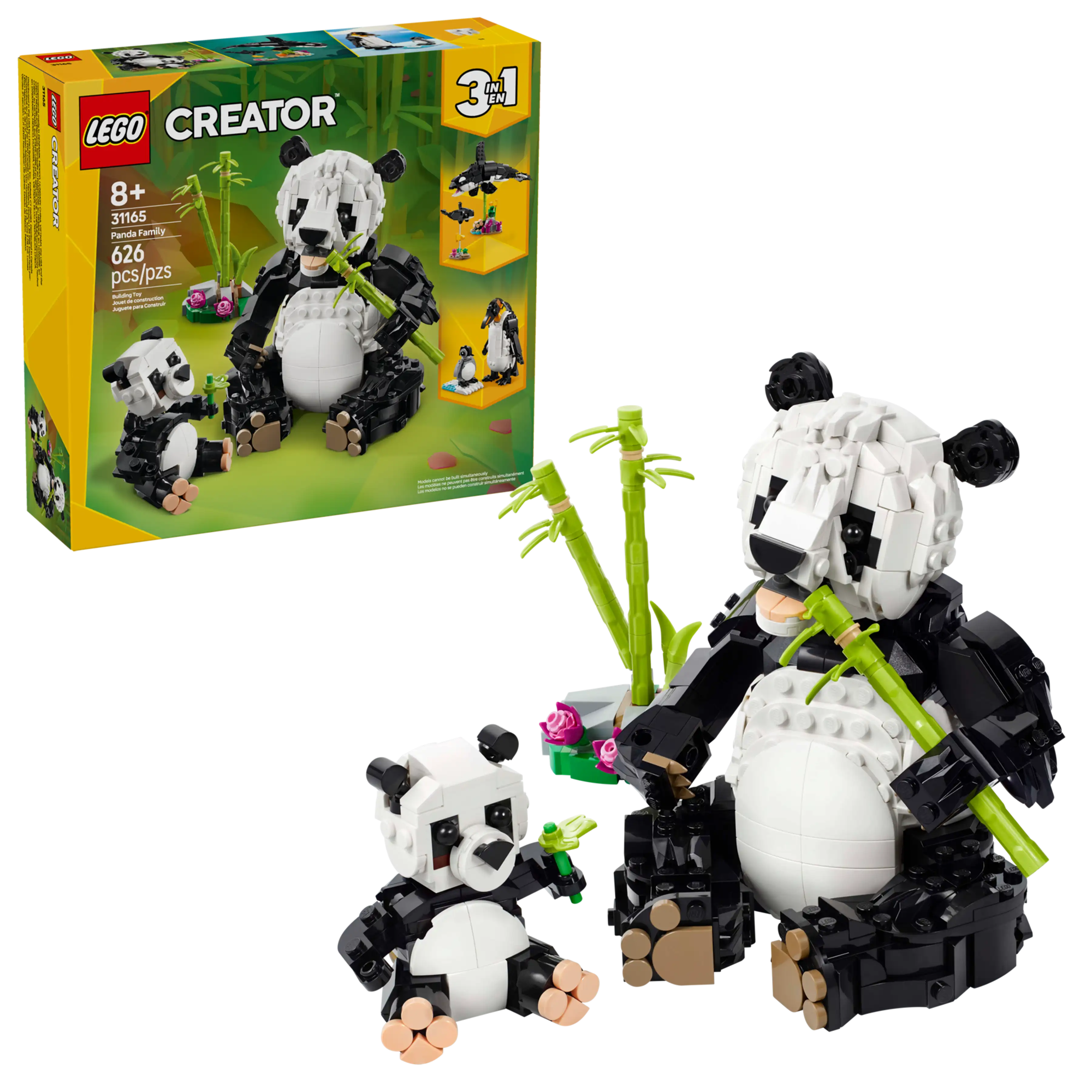 Конструктор LEGO Creator 31165 Дикие животные: Семья панд, 626 дет.