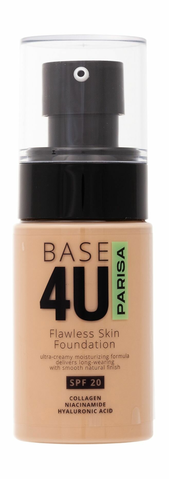 PARISA COSMETICS Тональный крем Base 4U, 60 мл, 23 Средне-бежевый