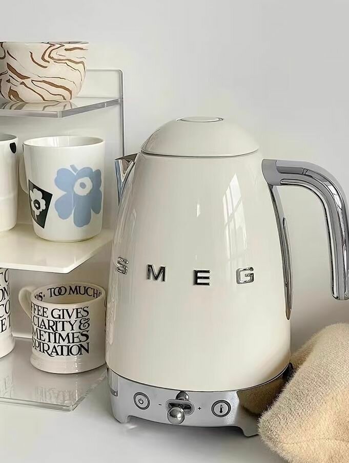Электрический чайник SMEG retro для приготовления чая с 7 уровнями температуры