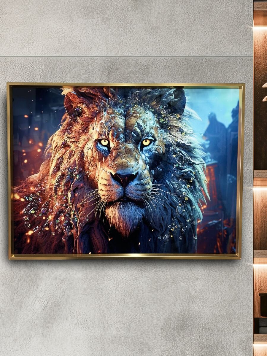 Картина на стену для интерьера 30х40 см Лев