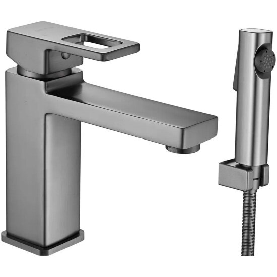 Смеситель для биде Shevanik S8271T, оружейная сталь