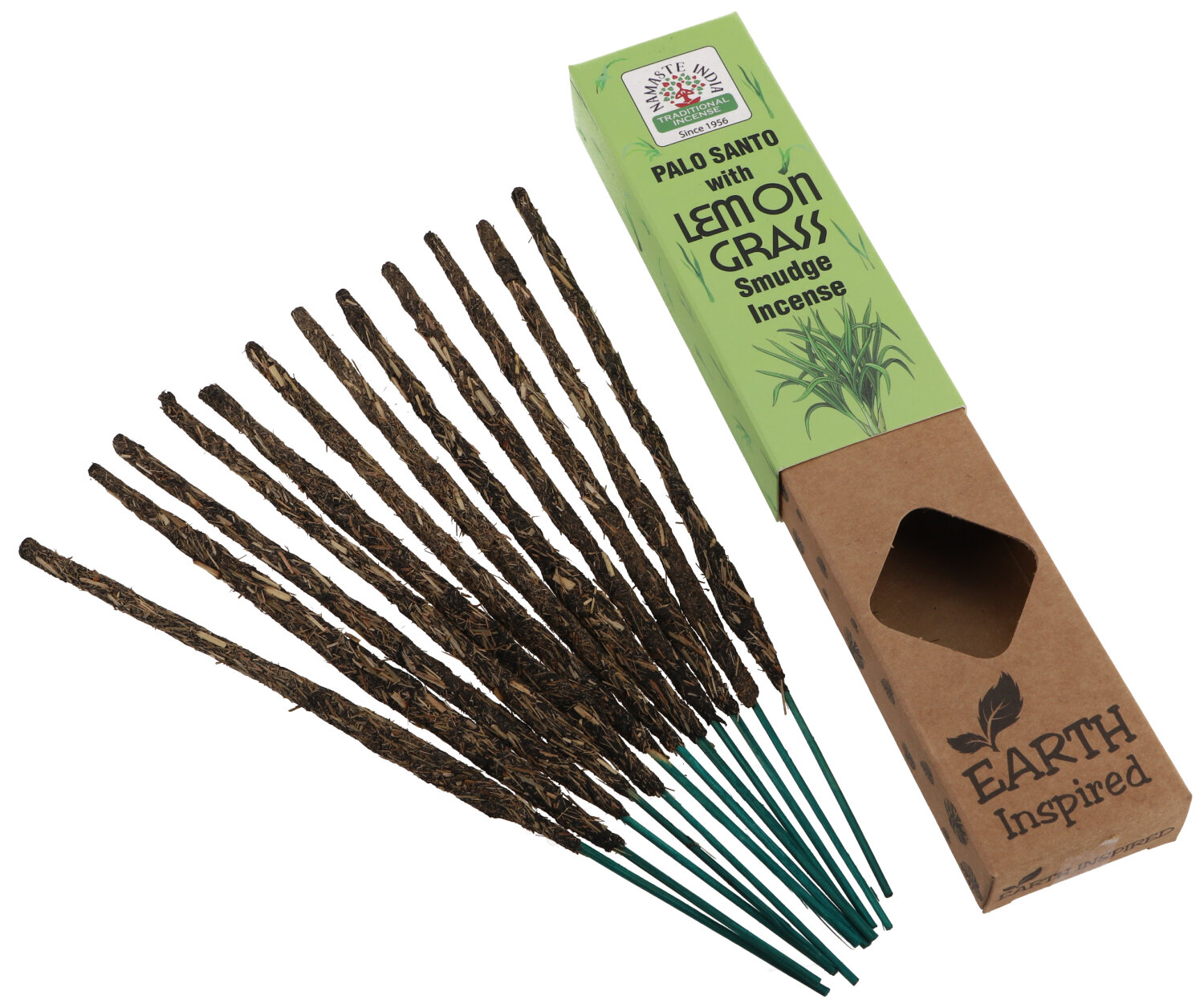 Лемонграсс и Пало Санто аромапалочки, благовония Namaste India Palo Santo Lemongrass 2 упак. по 12 пал.