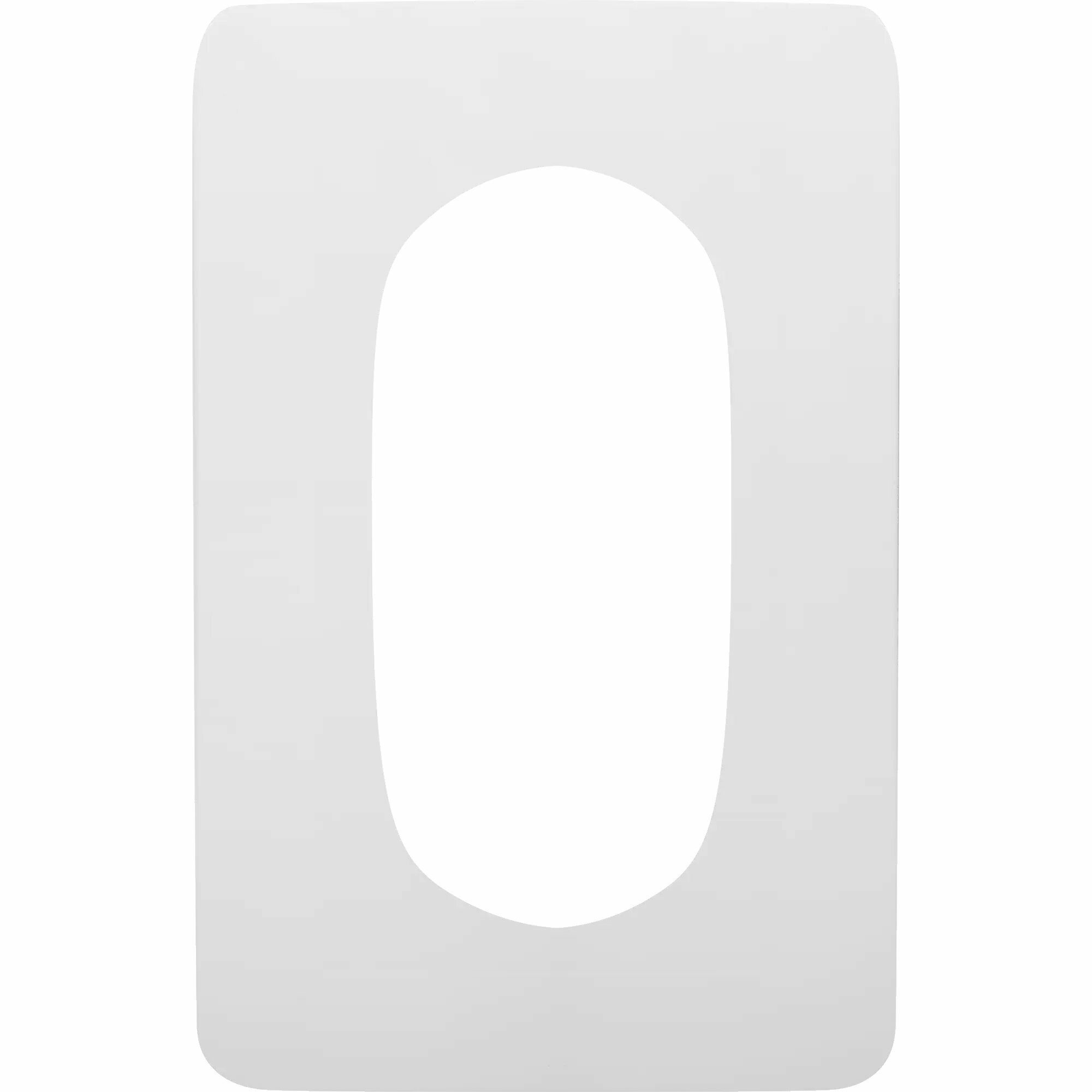 Накладка для розетки 2-поста белого цвета декоративная крышка скрытого монтажа