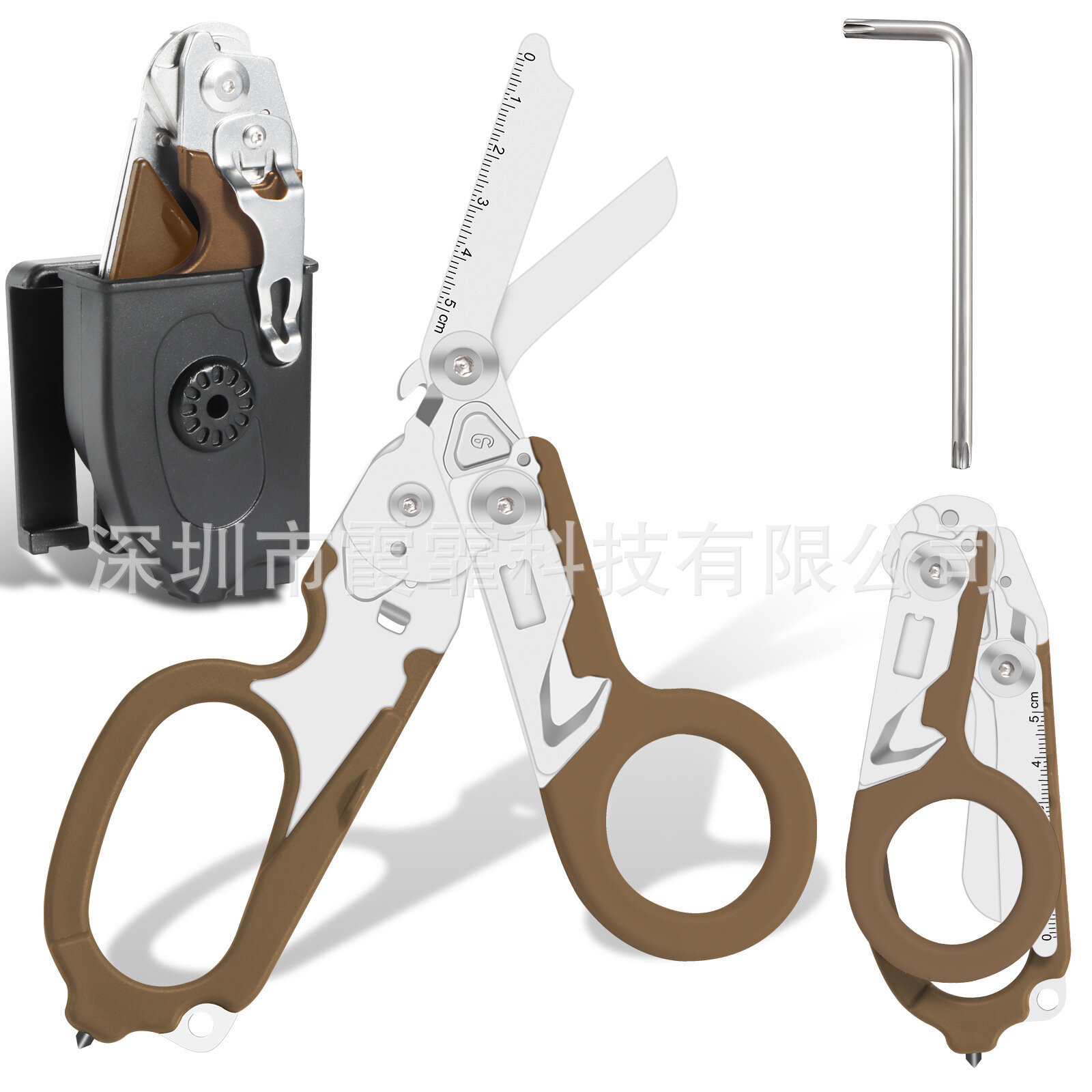 6-в-1 Многофункциональные ножницы Raptor с чехлом K, коробкой для хранения, аварийным спасением, могут разбить автомобильное стекло, складные, удобные для переноски