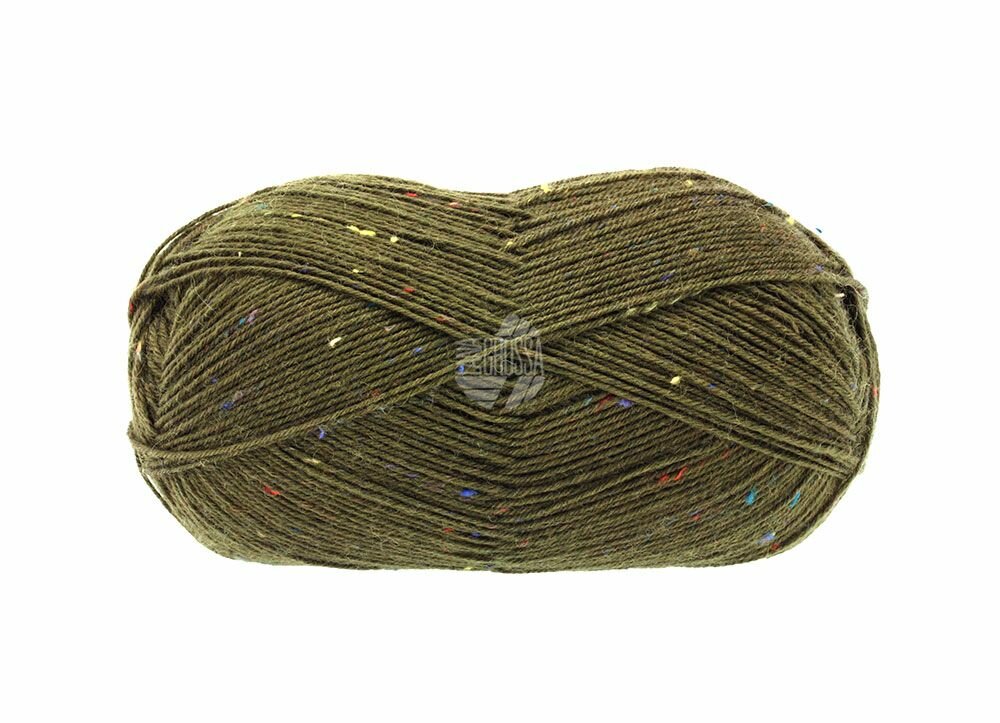 Носочная пряжа Lana Grossa Tweed Meilenweit 100 (168 Lodengr n)
