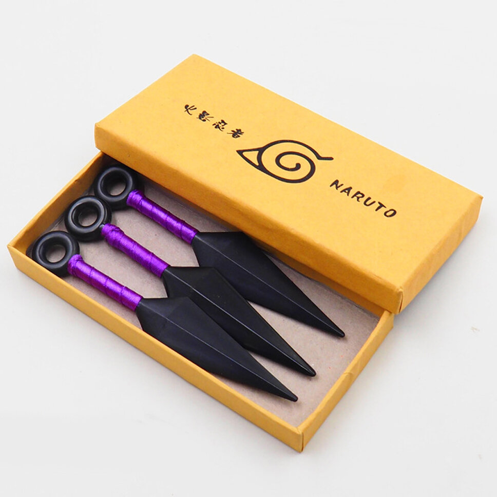 3-х предметный портативный пластиковый метательный дротик кунай ножи набор японский ниндзя косплей реквизит игрушка