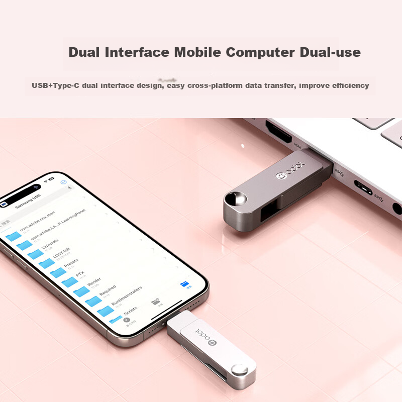 ASUS 128GB Type-C USB3.2 Dual Interface Mobile Computer U Disk PM310 Space Silver — фото 1