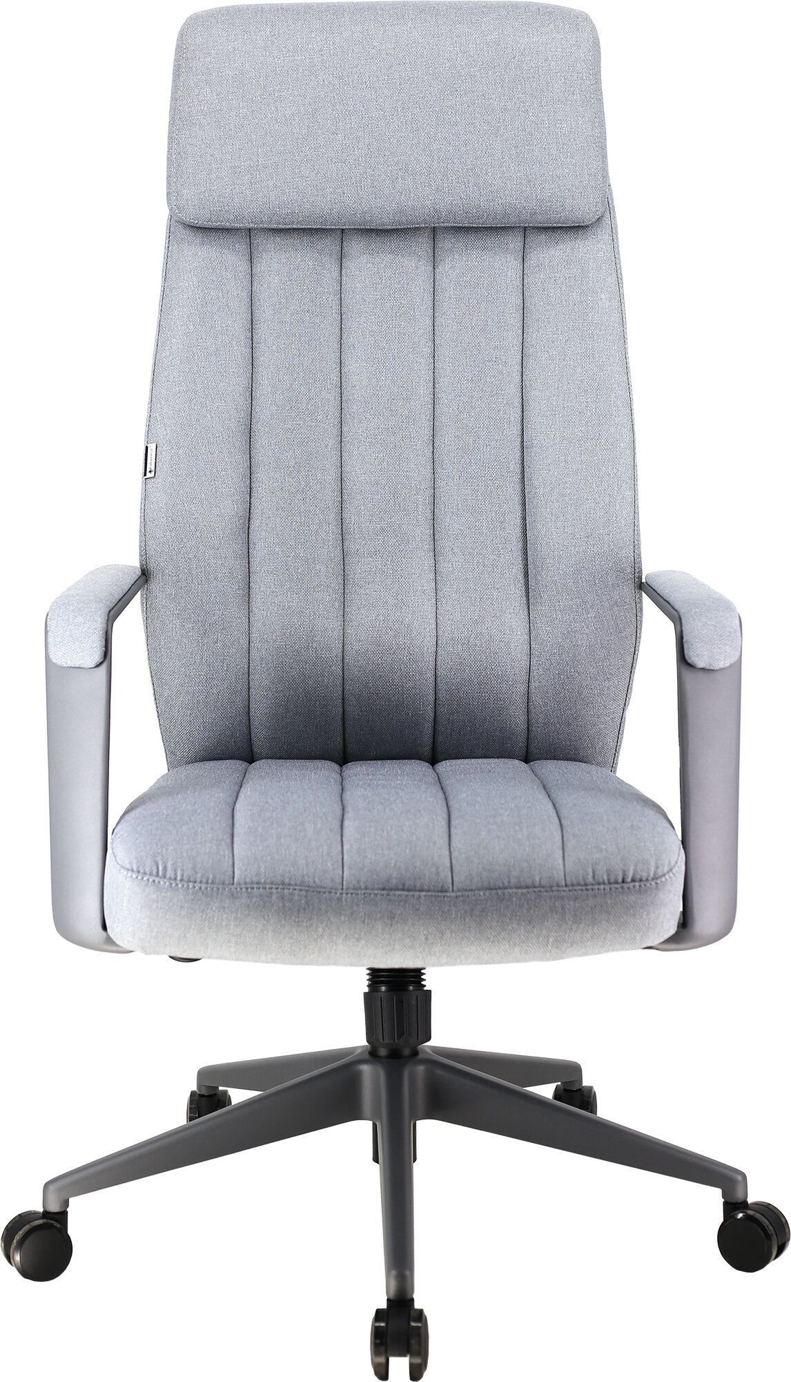 Кресло компьютерное Everprof Shanghai, для руководителя, с подлокотниками, газлифт, текстиль, серое
