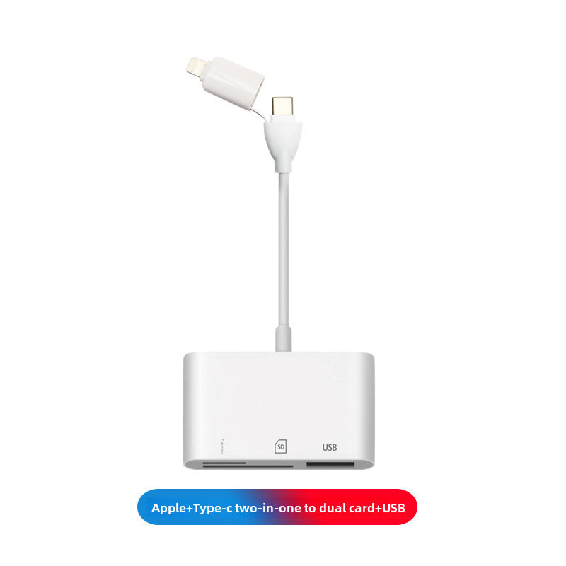 Кардридер Neutral, для карт памяти SD/TF/USB, внешний, ABS, черный