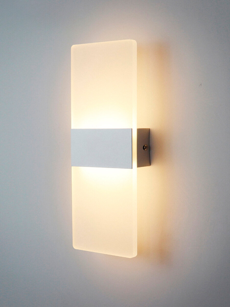 Светильник бра настенный светодиодный Aurum Calista Lines 270x100 мм Black 12W матовый черный (теплый белый 3000K)