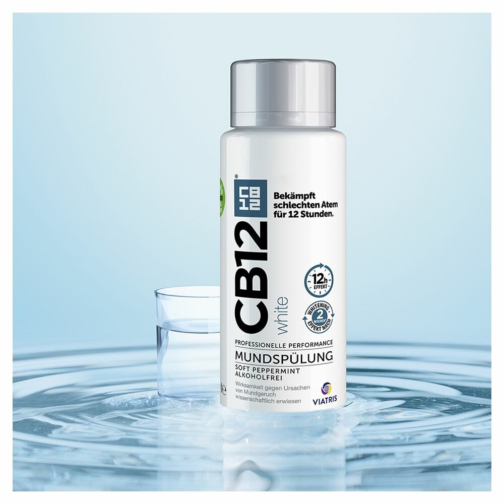 CB12 Mundspullosung White Раствор для полоскания рта с защитой от неприятного запаха до 12 часов и с эффектом отбеливания зубов, 250 мл