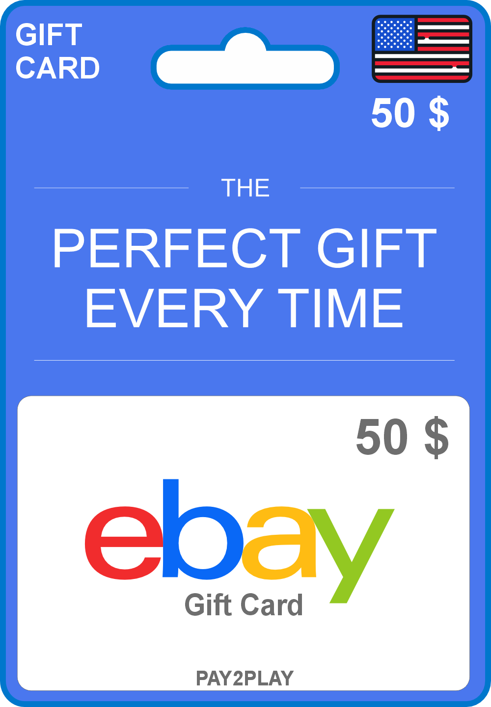 Подарочная карта EBAY 50 USD / США / Цифровой код, Ваучер / EBAY Gift Card USA