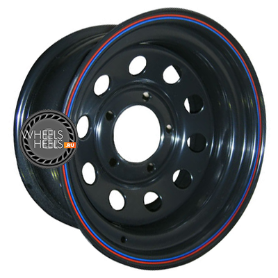 Диск автомобильный стальной Off-Road Wheels Тойота Ленд Крузер 100/105 16x8 5x150 et-24 dia113 Черный