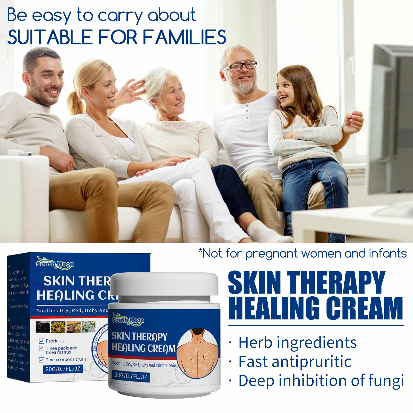 Восстанавливающий крем для кожи от покраснения и зуда тела, восстанавливающий кожный мох, облегчающий зуд, мазь для местного применения на коже