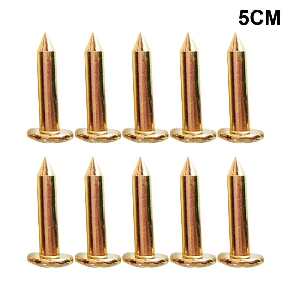 10 Штук Геодезических Стальных Гвоздей Металлические Геодезические Маркеры 3/5/7/8/10 см Гвозди Компактного Размера Для Участия В Пограничной Съемке