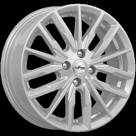 Диск автомобильный литой iFree Миконос 16x6 4x100 et37 dia60.1 Серебристый