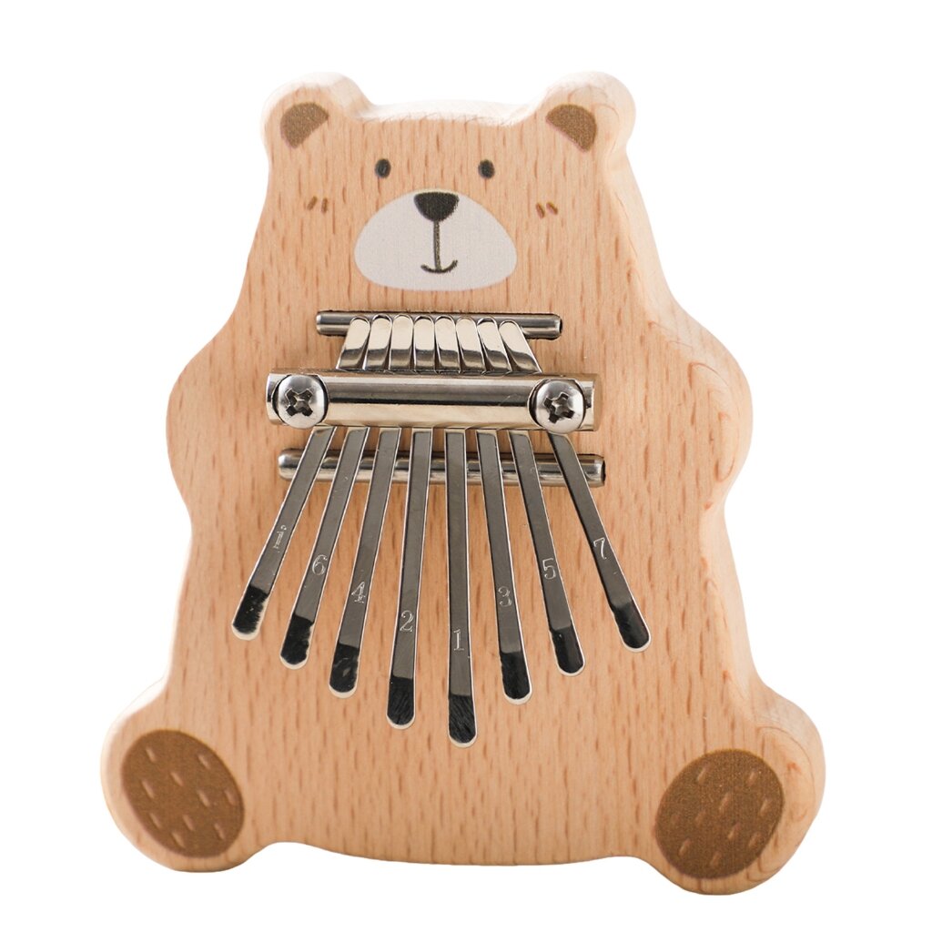 7 Клавиш Мини-Пианино Для Большого Пальца, Пальчиковое Пианино, Музыкальный Инструмент для Детей, Взрослых и Начинающих, Музыкальные Подарки, Деревянное Пальчиковое Пианино