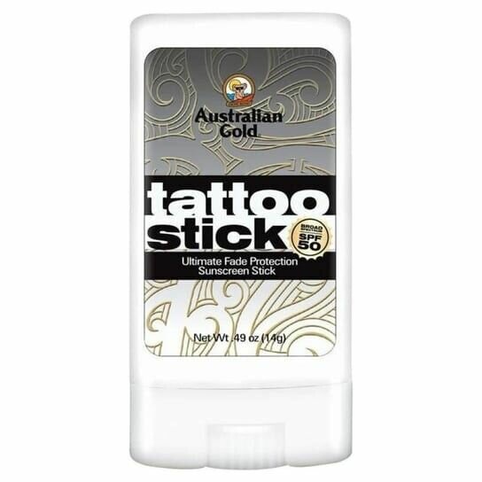 Australian Gold Стик для защиты тату, лица, губ и перманентного макияжа, Tatoo Stick SPF 50, 15 ml
