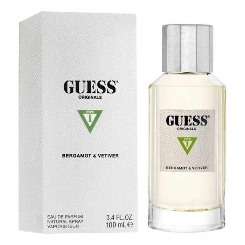 Guess Originals Type 1 Bergamot & Vetiver 100 мл, Парфюмерная вода унисекс