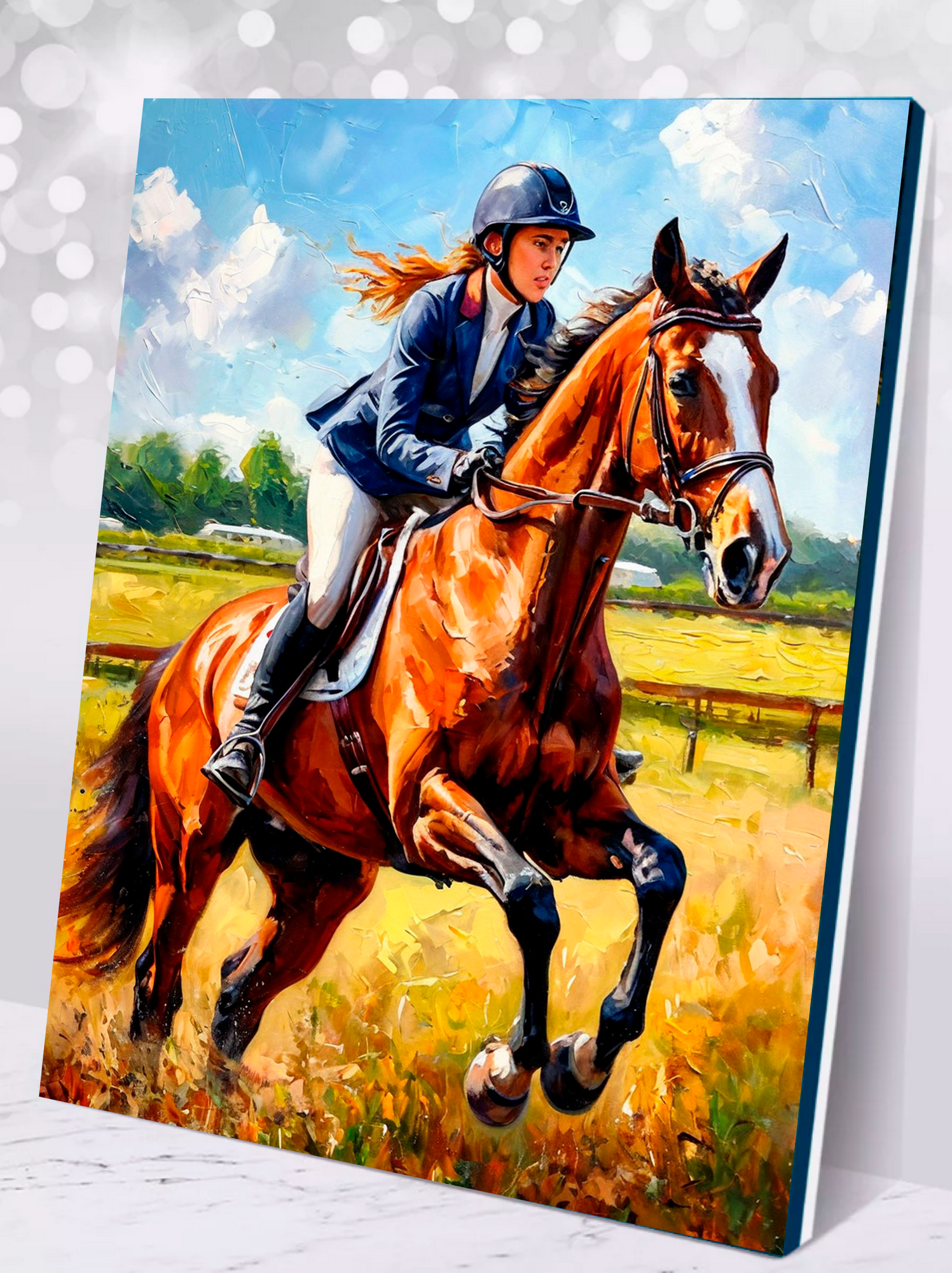 Картина по номерам Конкур 40х50 см, хлопковый холст на подрамнике, акрил, АртТойс